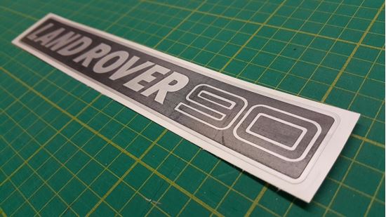Zen Graphics - Land Rover Defender 90 replacement Grill Decal / Sticker
