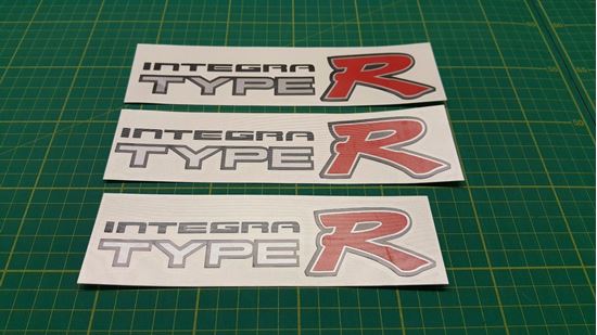Zen Graphics - Honda Integra Type R DC2 side and rear Decals / Stickers