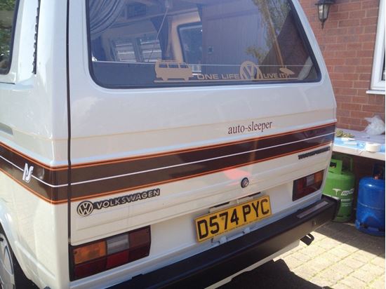 Zen Graphics - Auto sleeper T25 / T3 restoration Decals / Stripes BROWN