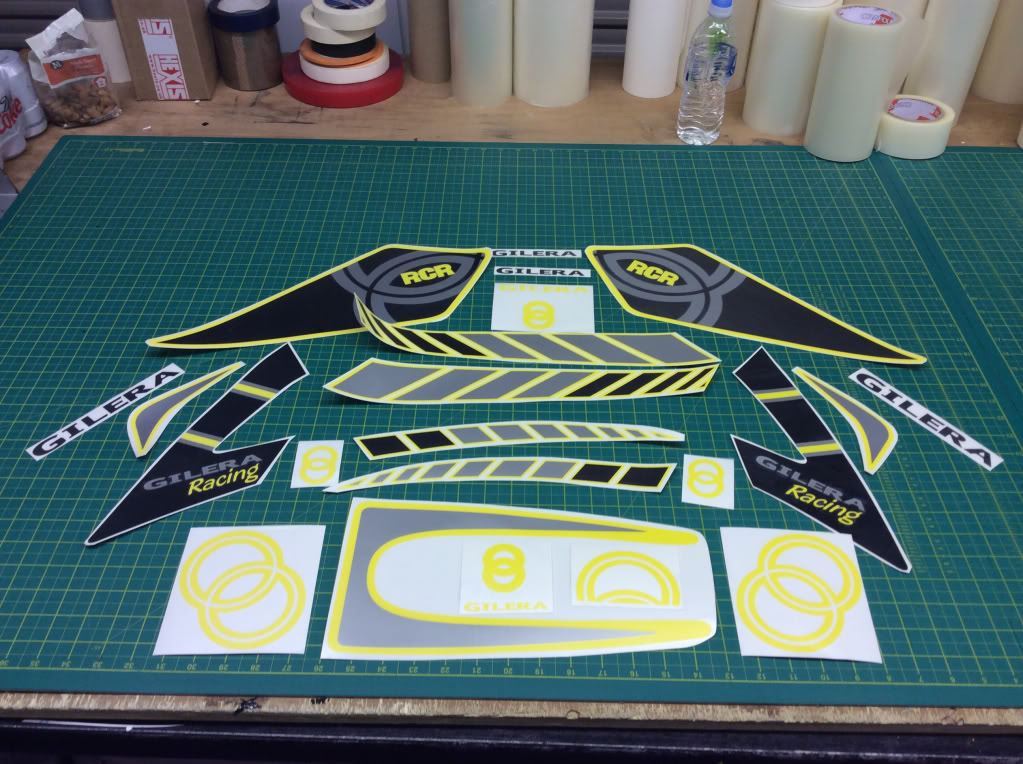 Zen Graphics - Gilera RCR 50 full replacement Decals / Sticker kit