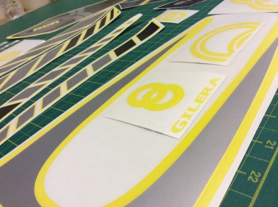 Zen Graphics - Gilera RCR 50 full replacement Decals / Sticker kit