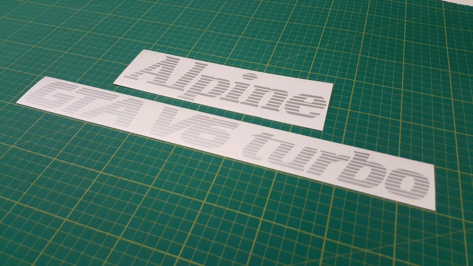 Zen Graphics - Renault Alpine replacement rear Decals / Stickers