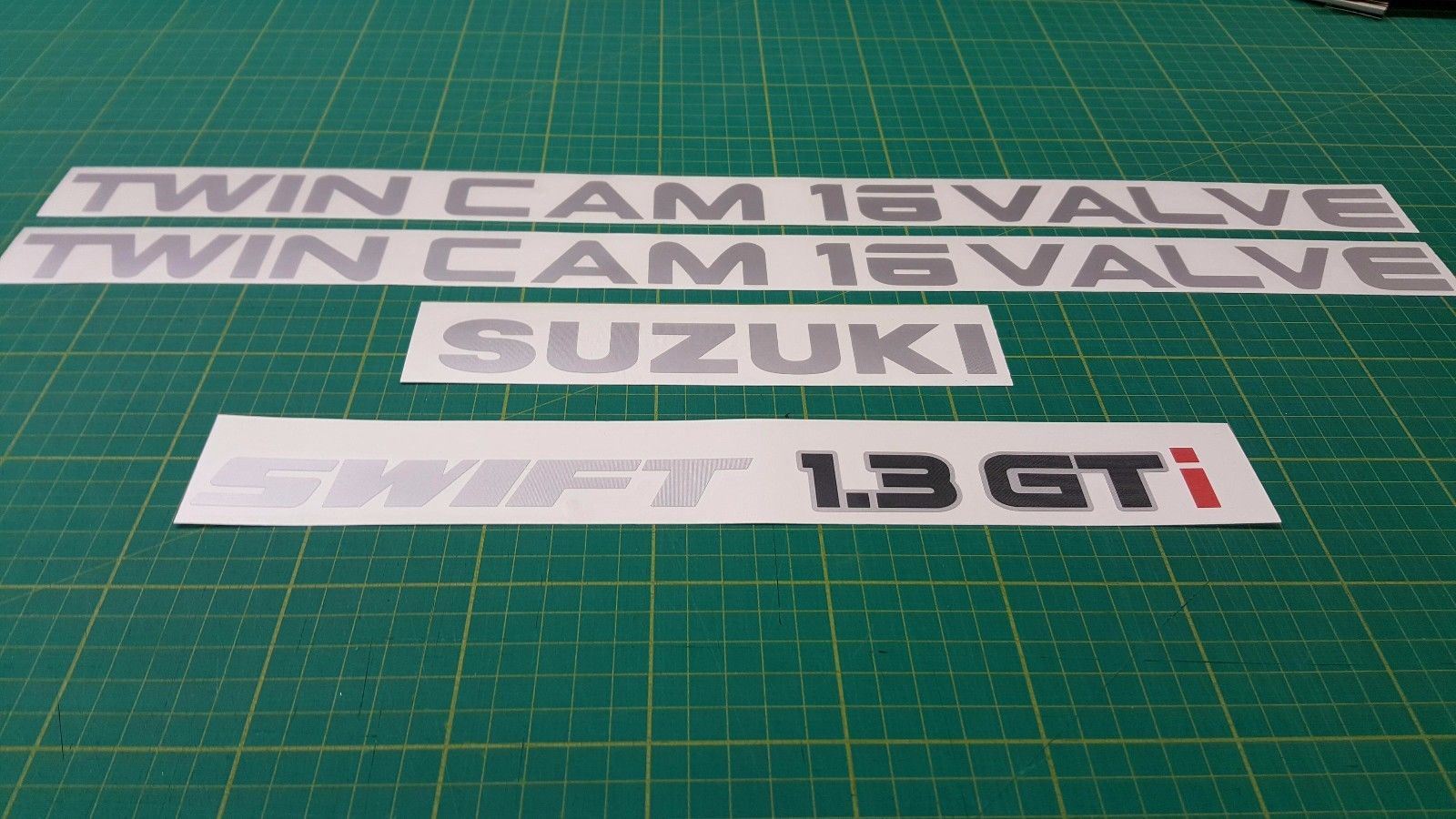 Zen Graphics - Swift 1.3 GTi Twin Cam 16 Valve replacement Decals ...