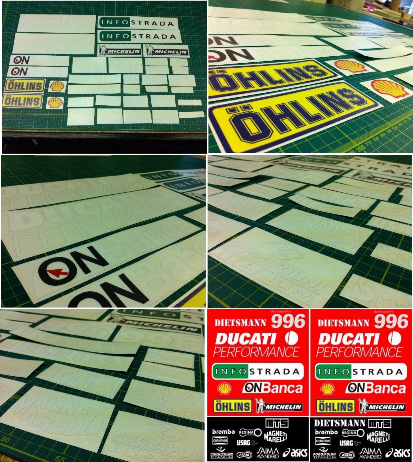 Zen Graphics - Ducati 996 / 916 / 998 Foggy WSB replica Decals / Stickers