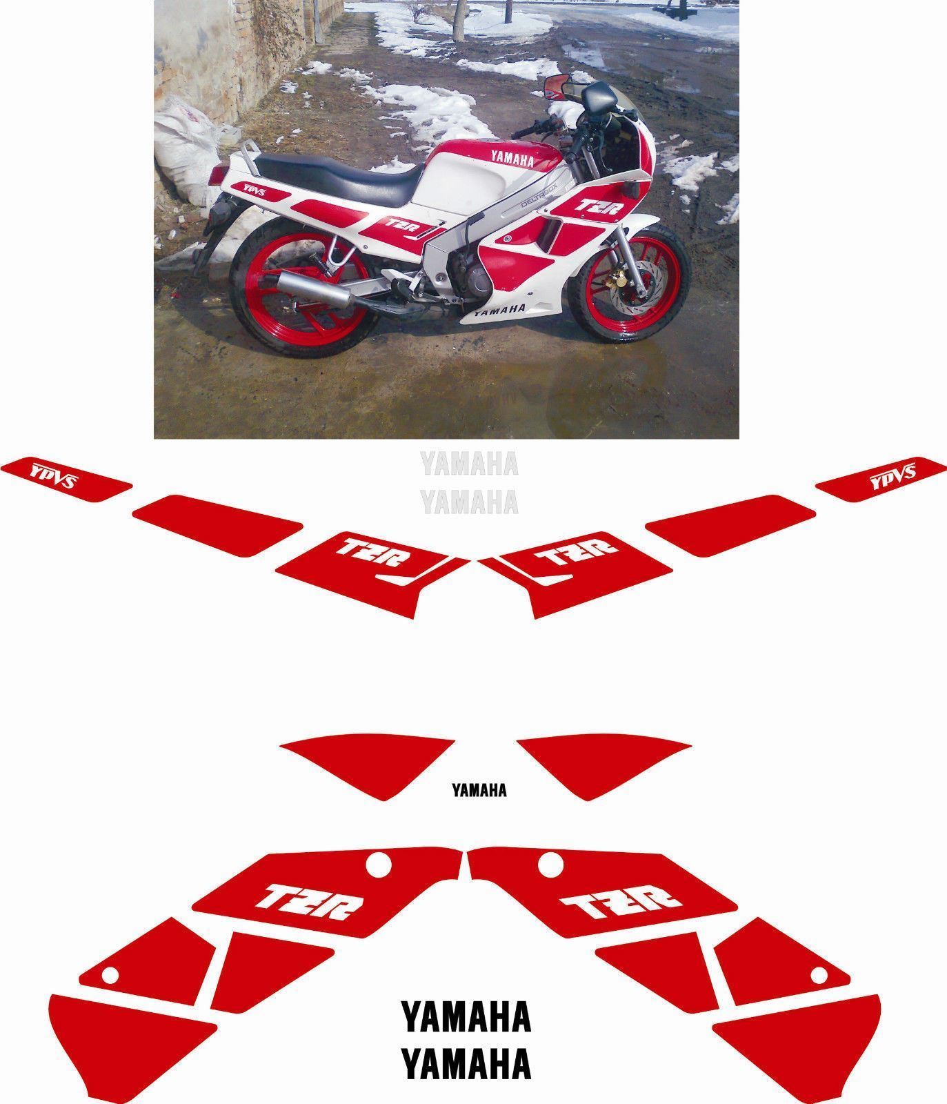 Zen Graphics - Yamaha TZR 125 1989 on Full Restoration Decals / Stickers