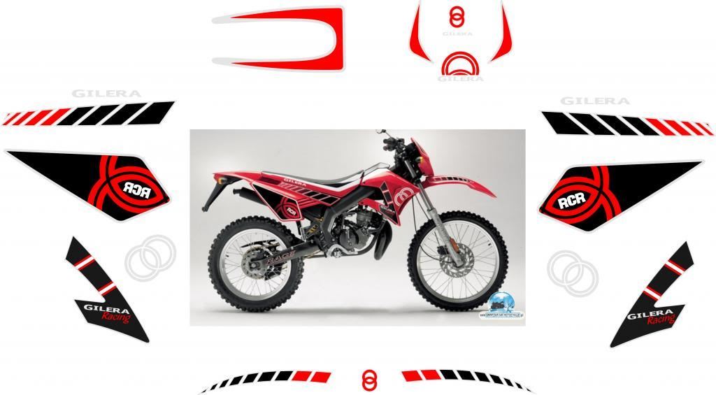 Zen Graphics - Gilera RCR 50 full replacement Decals Sticker kit