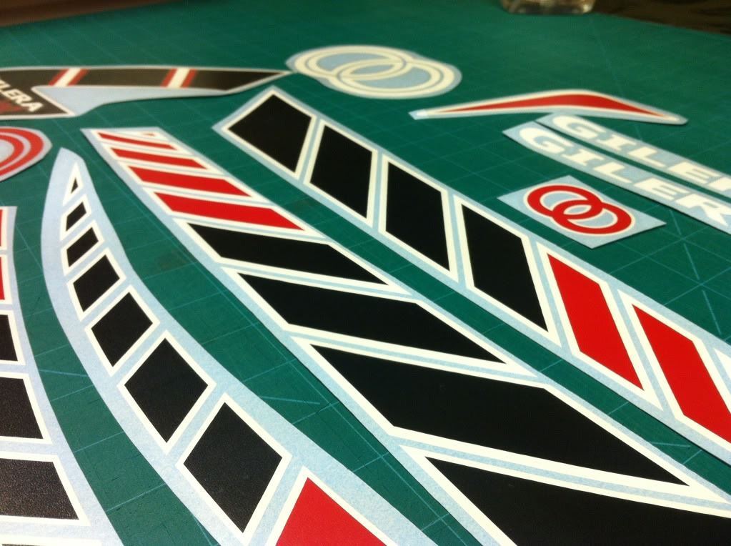 Zen Graphics - Gilera RCR 50 full replacement Decals Sticker kit