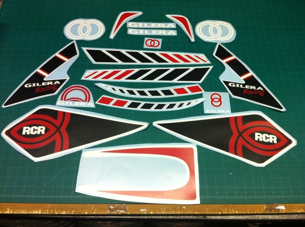 Zen Graphics - Gilera RCR 50 full replacement Decals Sticker kit