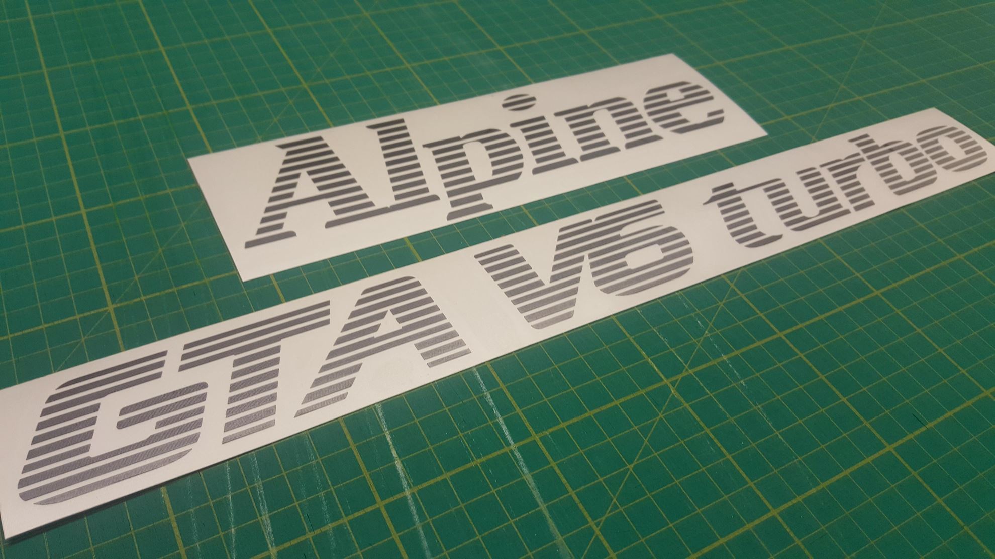 Zen Graphics - Renault Alpine replacement rear Decals / Stickers