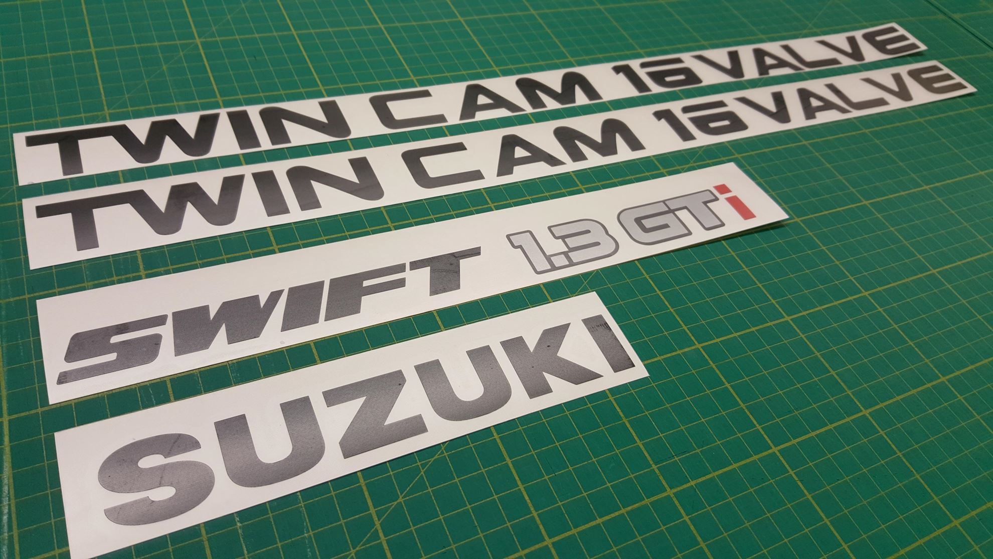 Zen Graphics - Swift 1.3 GTi Twin Cam 16 Valve replacement Decals ...