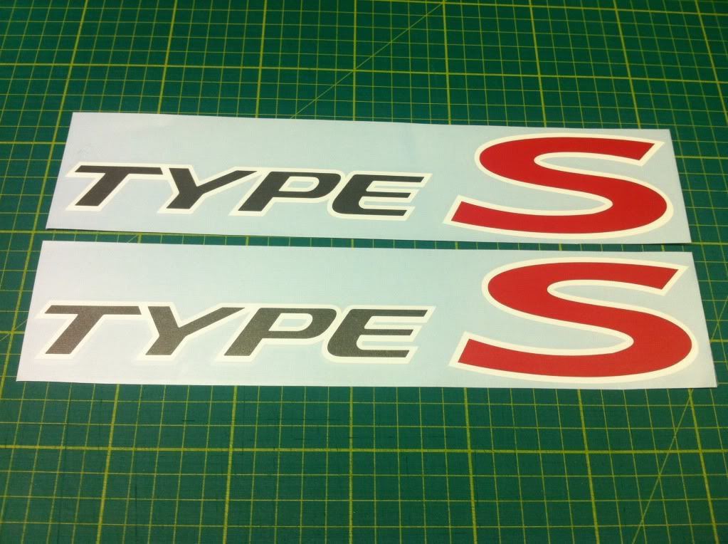 Zen Graphics - Honda Civic FN2 Type S GT replacement side Decals / Stickers