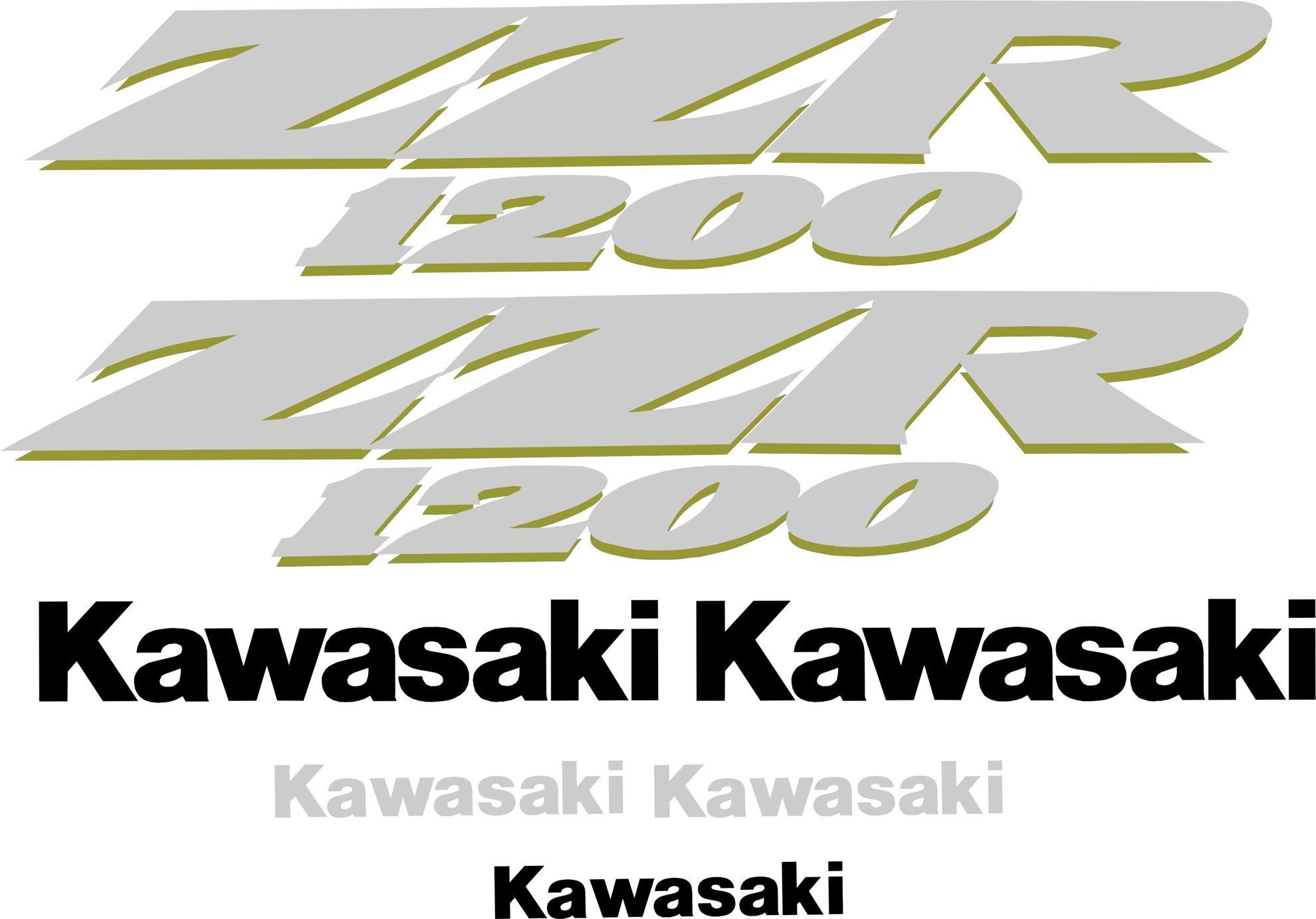 Zen Graphics - Kawasaki ZZR 1200 ZZ-R 2004 Replacement Decals / Stickers