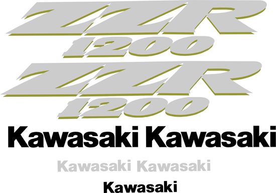Zen Graphics - Kawasaki ZZR 1200 ZZ-R 2004 Replacement Decals / Stickers