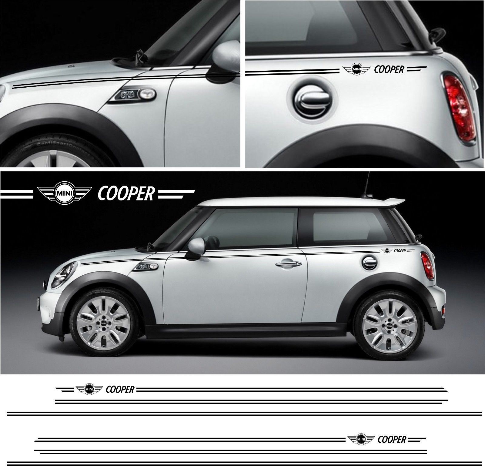 Zen Graphics - Mini R50 / R52 Cooper side Stripes / Stickers