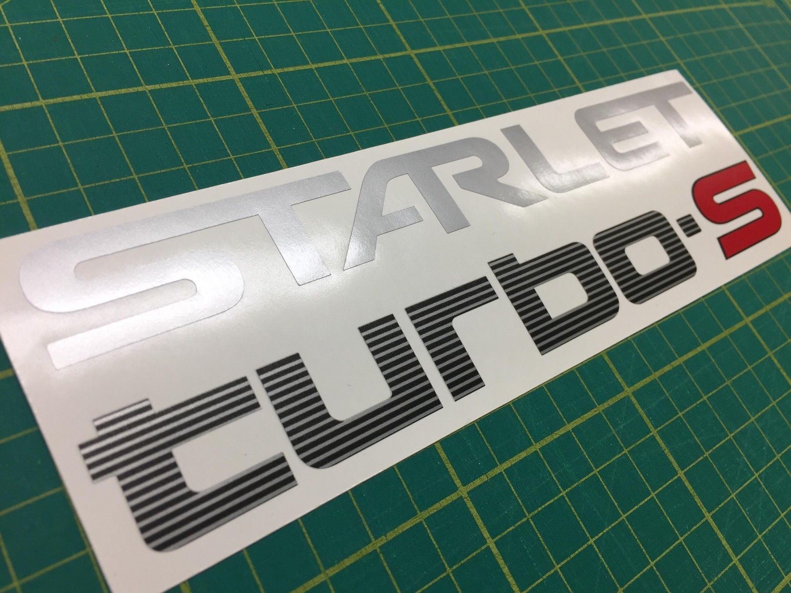 Zen Graphics - Starlet Turbo EP71 rear hatch Decal / Sticker