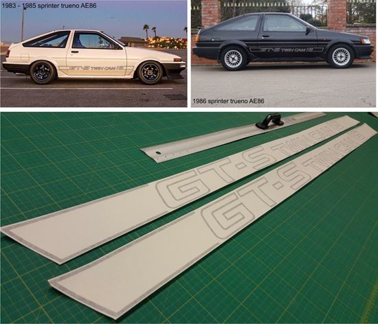 Zen Graphics - AE86 GT-S Twin cam 16V side Decals / Stickers
