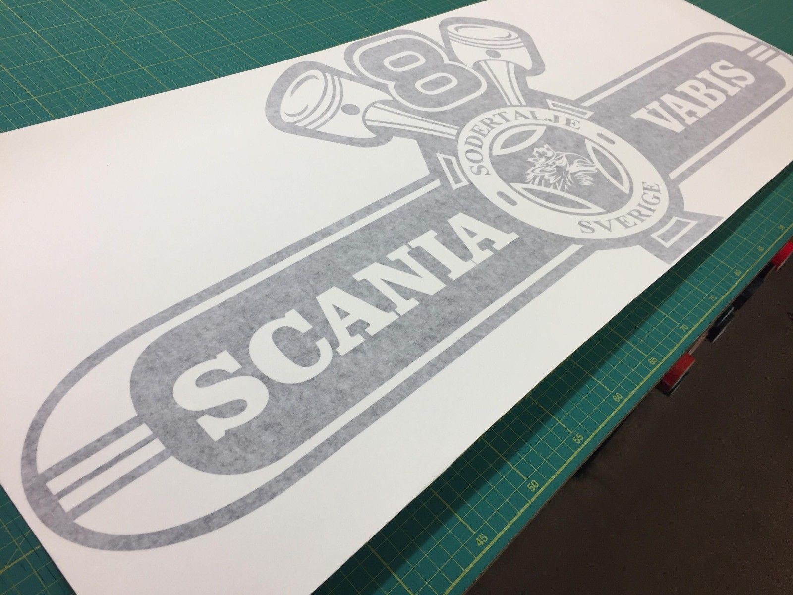 Zen Graphics - "Scania V8 Vabis" panel Decal / Sticker