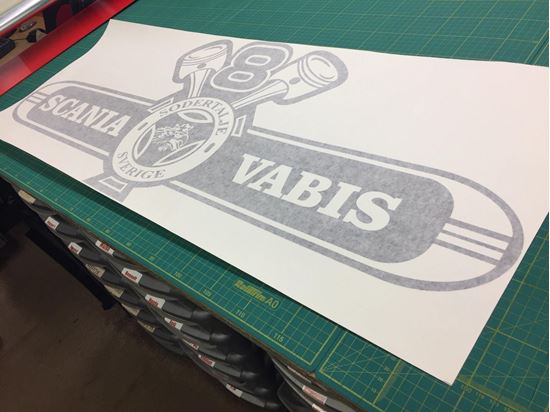 Zen Graphics - "Scania V8 Vabis" panel Decal / Sticker