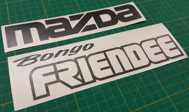 Zen Graphics - Mazda Friendee Bongo replacement rear Decals / Stickers