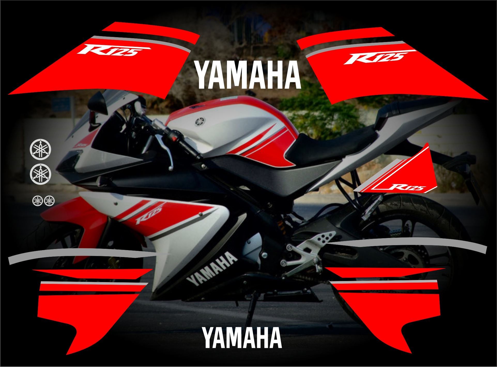 Zen Graphics - Yamaha YZF R125 replacement Decals / Stickers