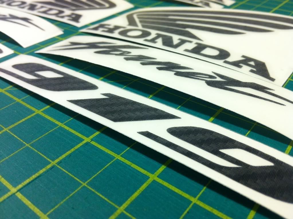 Zen Graphics - Honda 919 Hornet Carbon Fibre replacement Decals / Stickers