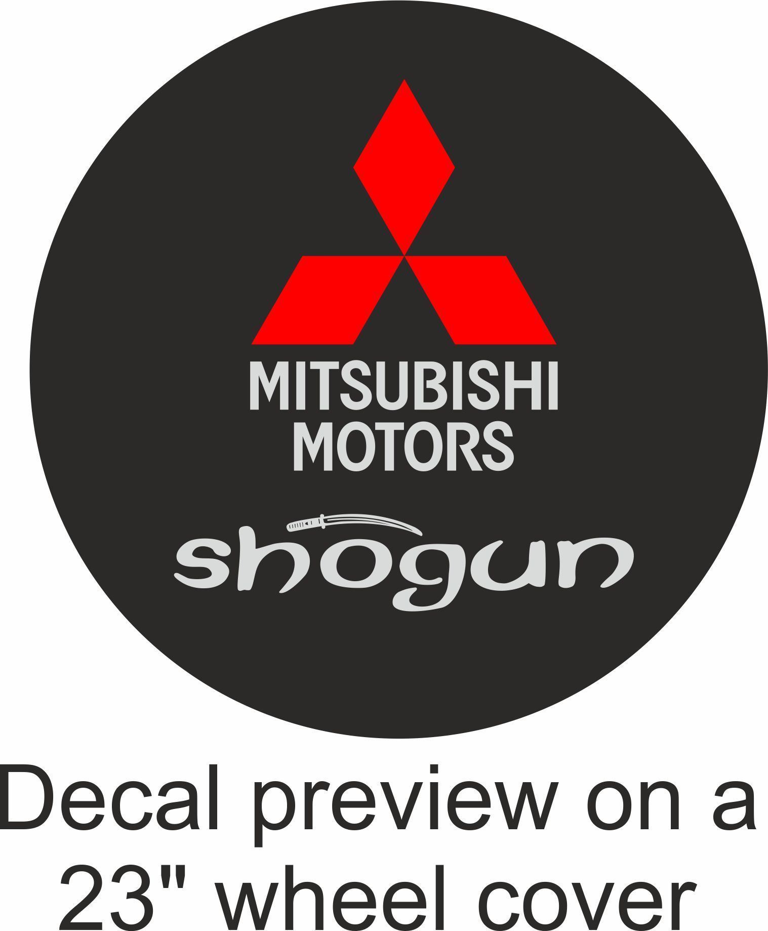 Zen Graphics - Mitsubishi Shogun replacement rear wheel cover Decal ...