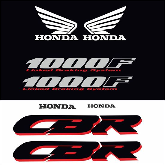Zen Graphics - Honda CBR 1000F 1993 (Linked Braking System) Decals ...