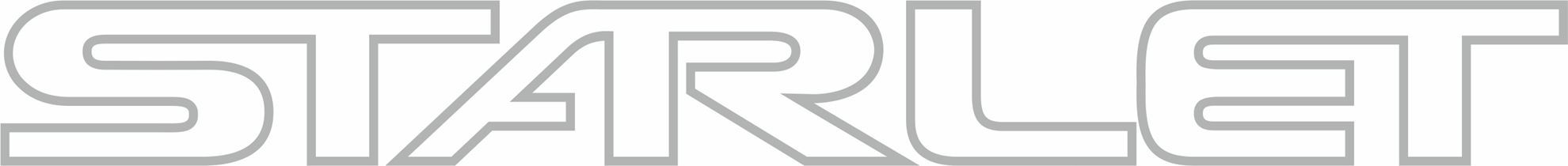 Zen Graphics - Starlet EP70 / EP71 rear screen / Glass Decal / Sticker