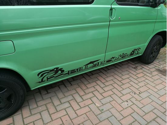 Zen Graphics - Mazda Friendee Bongo "Billabongo" full lower side Decals ...
