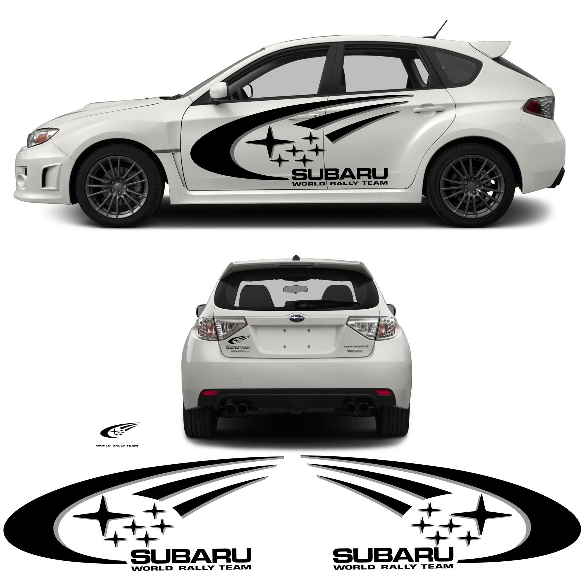 Zen Graphics - Impreza side & rear SWRT Graphics