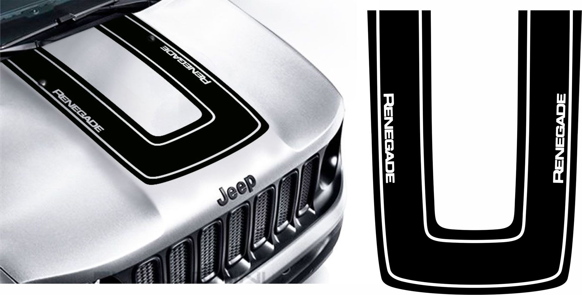 Zen Graphics - Jeep Renegade Bonnet / Hood Decal / Sticker