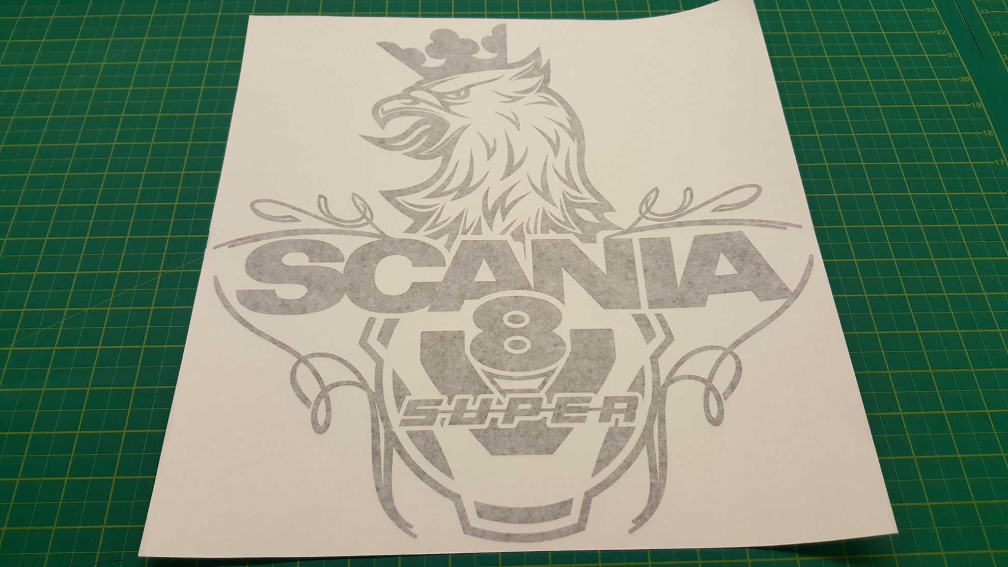 Zen Graphics - "Scania V8 Super" panel Decal / Sticker