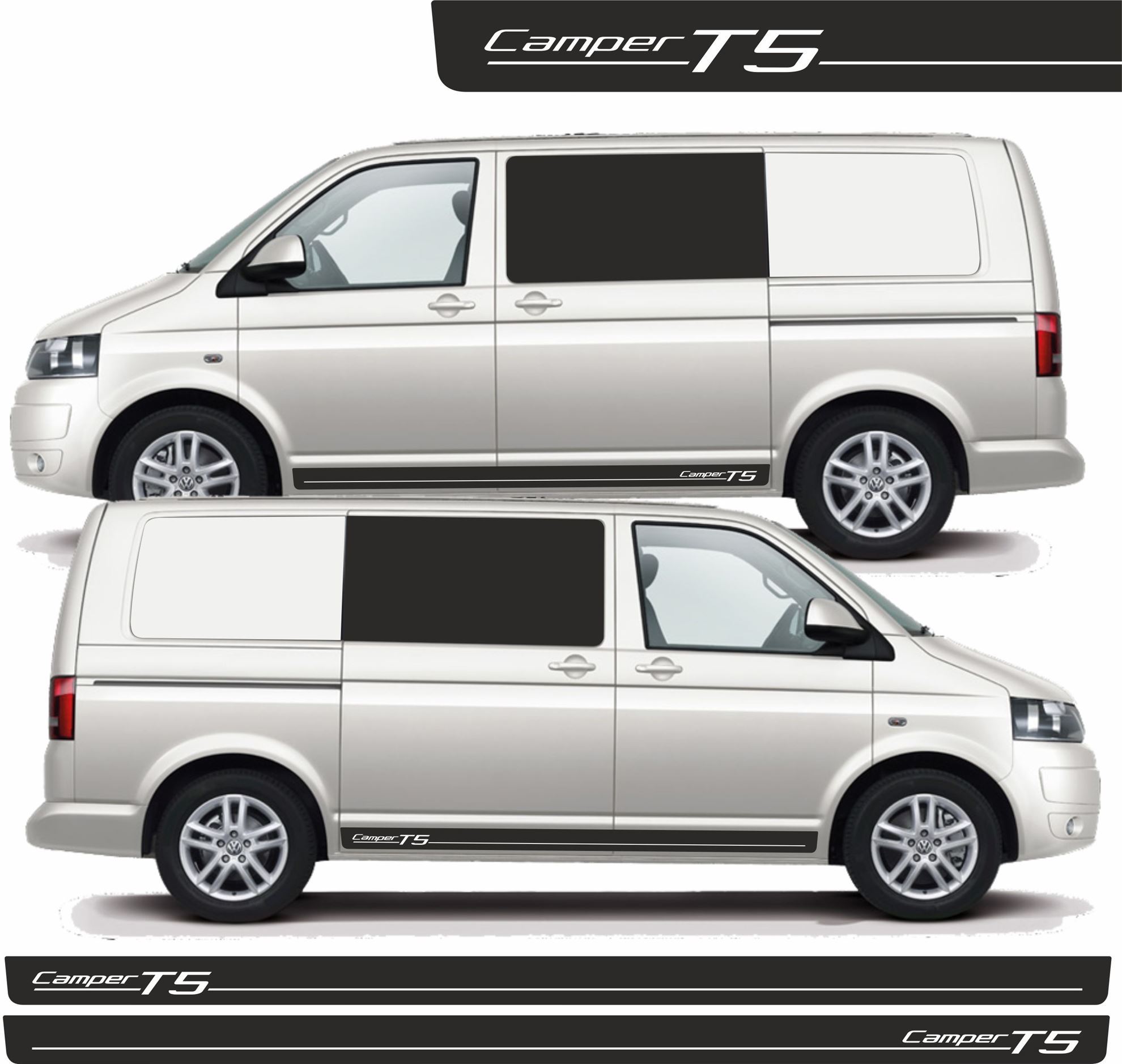 Zen Graphics - VW T5 Camper side Stripes / Stickers