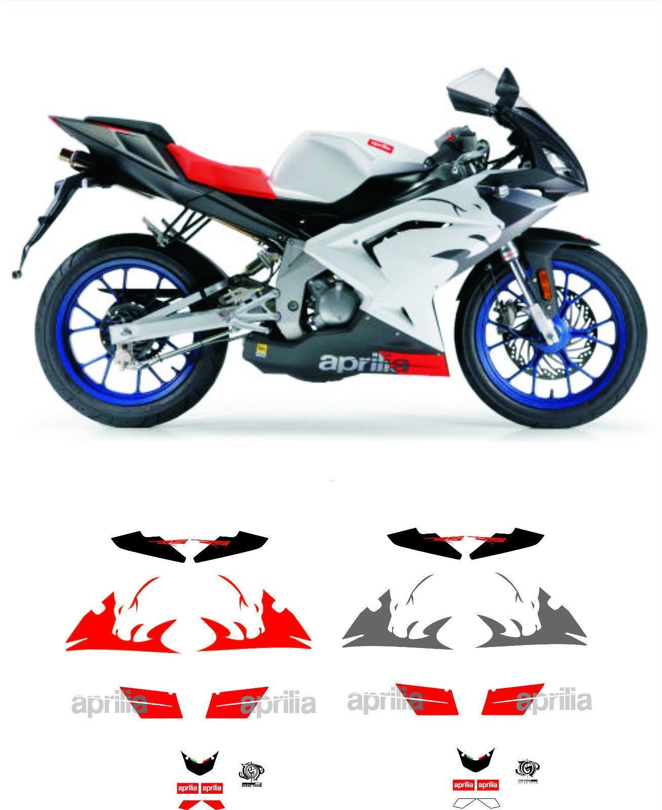Zen Graphics - Aprilia RS 50 2007 Replacement Decals / Stickers