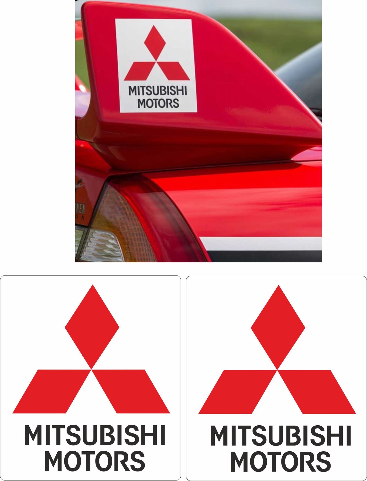 Zen Graphics - Mitsubishi Evolution 6 Tommi Makinen rear Wing Decals ...