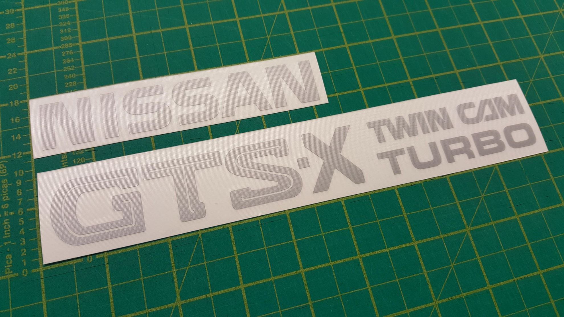 Zen Graphics - Nissan R31 Skyline GTS-X rear Decals / Stickers