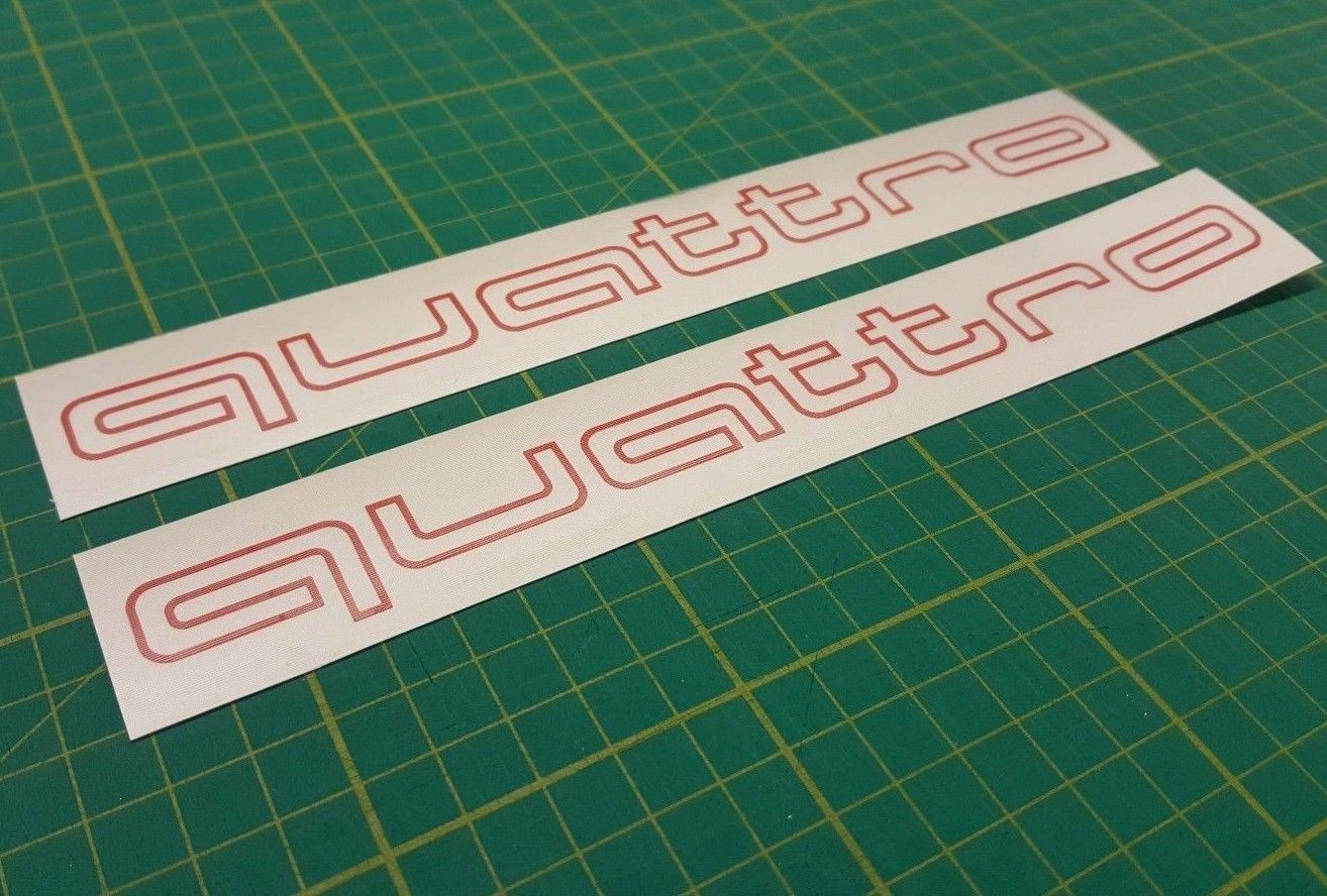 Zen Graphics - Audi Quattro Decals / Stickers