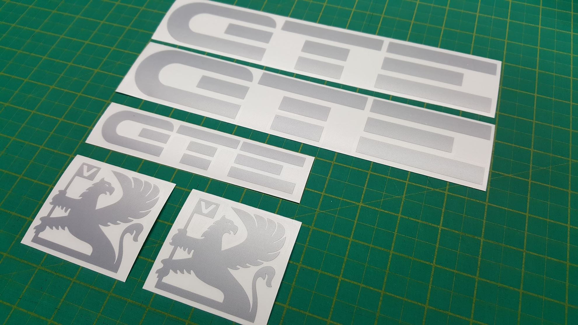 Zen Graphics - Vauxhall Nova GTE replacement Decals / Stickers SILVER