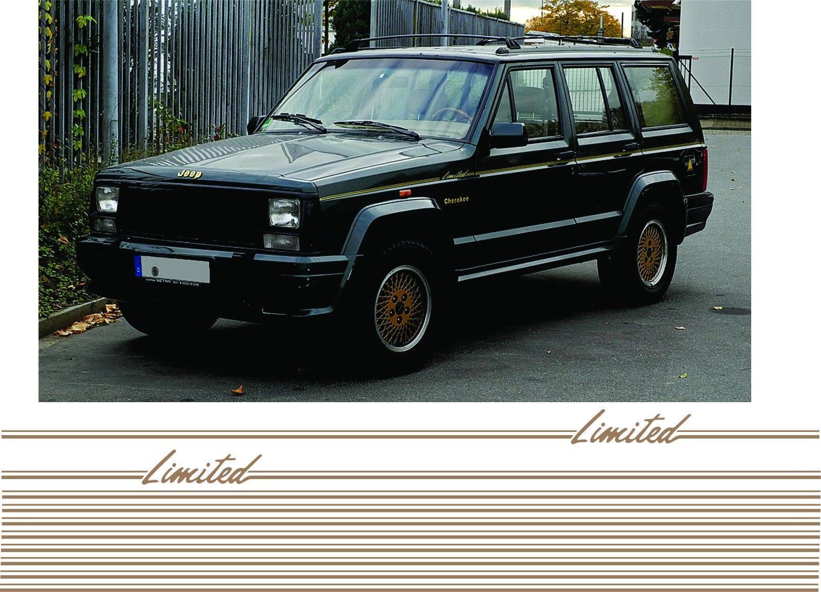 Zen Graphics - Jeep Cherokee XJ Limited full replacement pin stripes ...