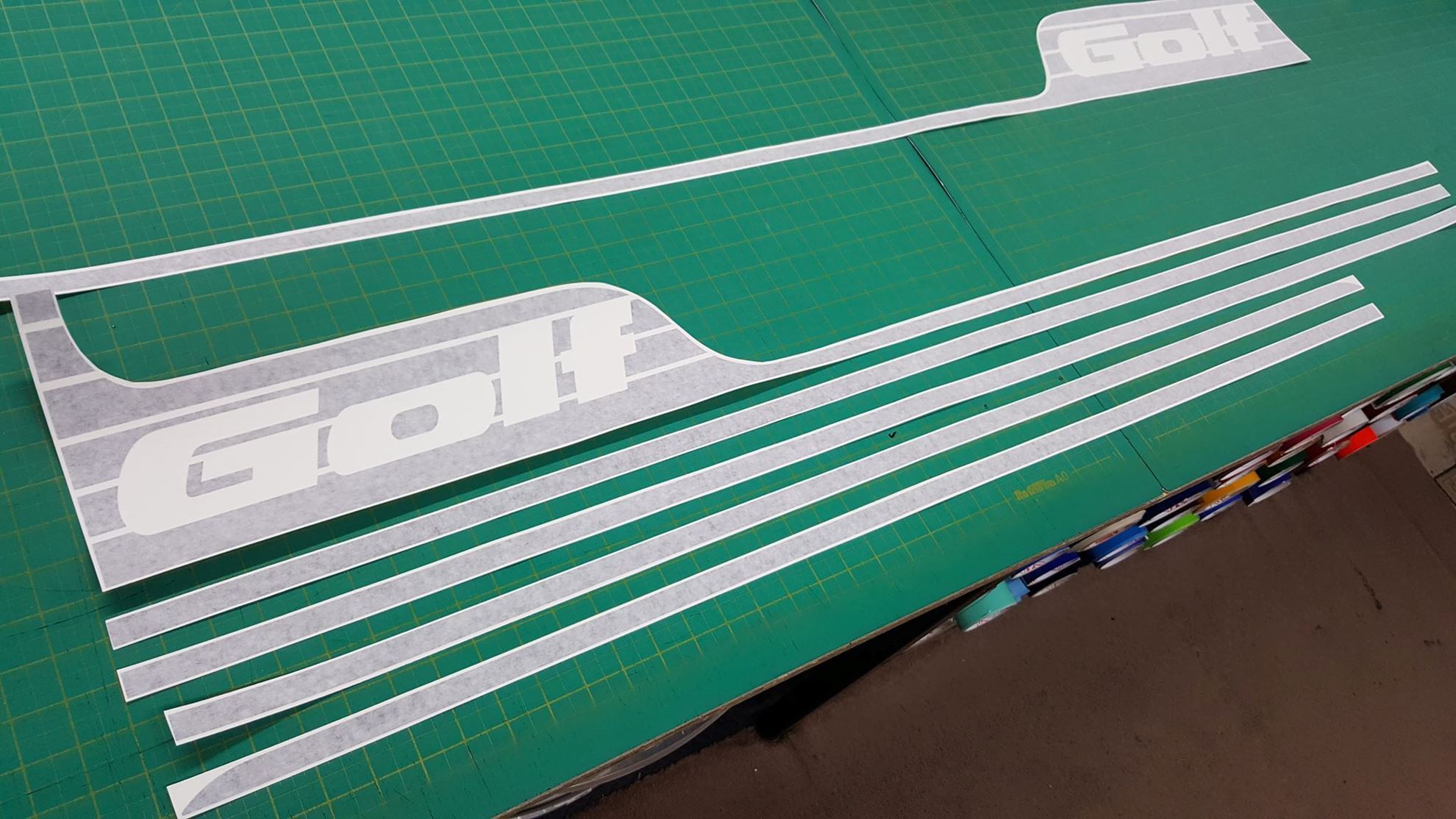 Zen Graphics - VW MK2 Golf side Stripes and rear quarter Stickers / Stripes