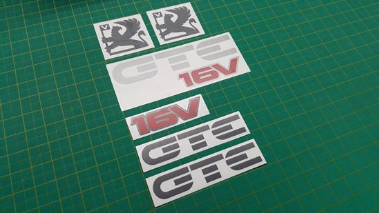 Zen Graphics - Vauxhall Astra MK2 GTE 16v replacement Decals / Stickers