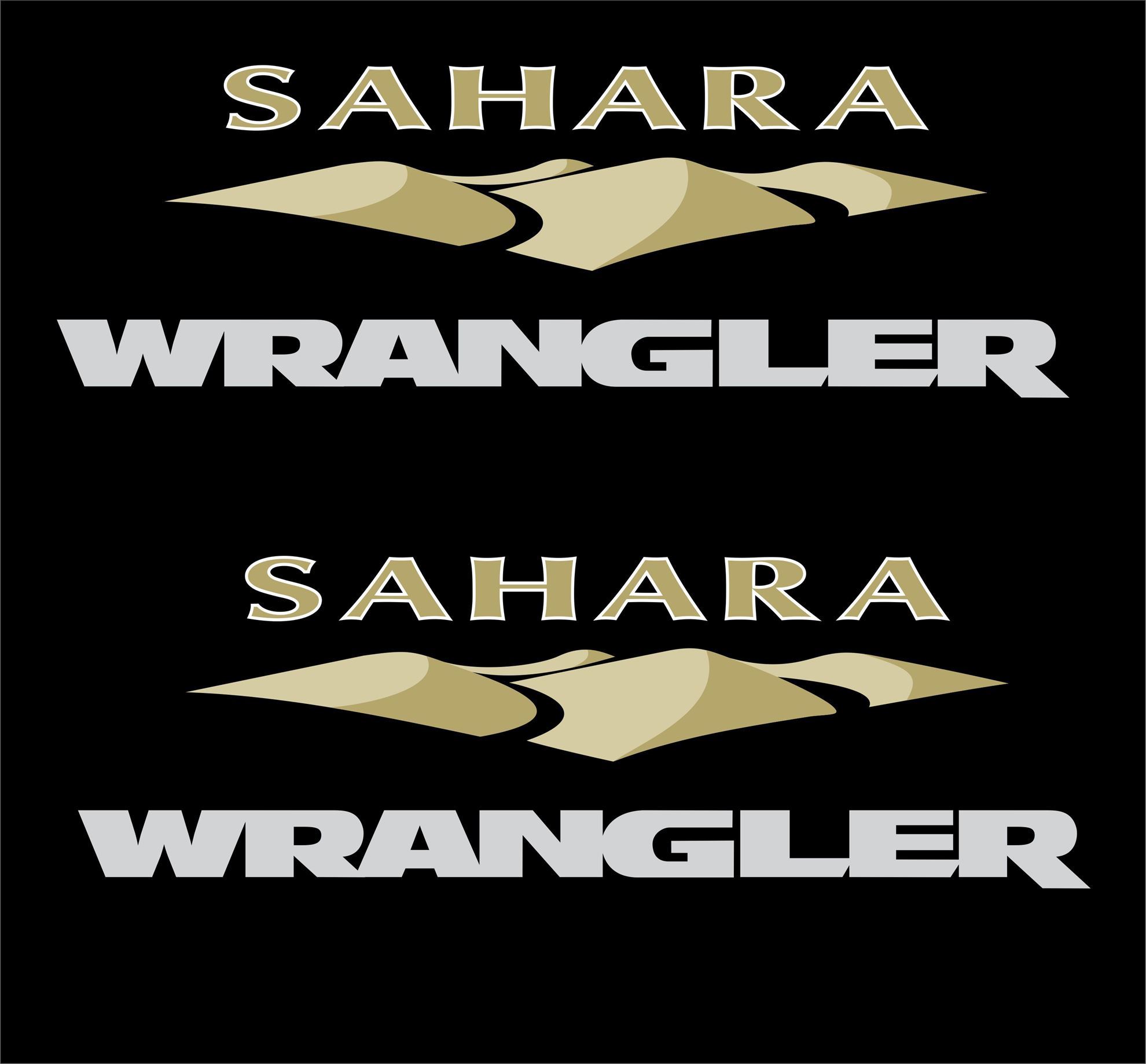 Zen Graphics - Jeep Sahara Wrangler side fender replacement Decals ...