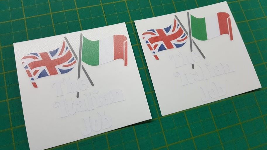 Zen Graphics - Mini The Italian Job Decals / Stickers (White)