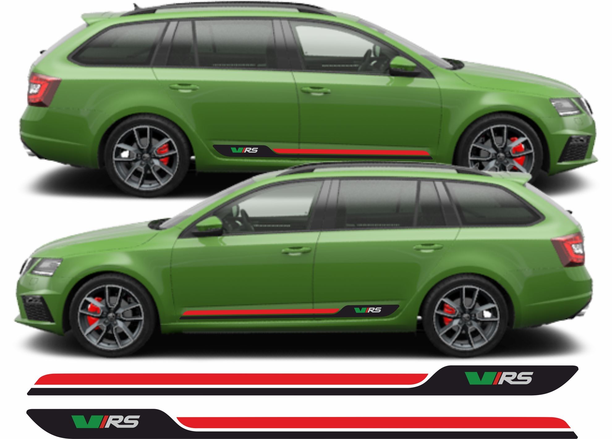 Zen Graphics - Skoda Octavia VRS side Stripes / Stickers
