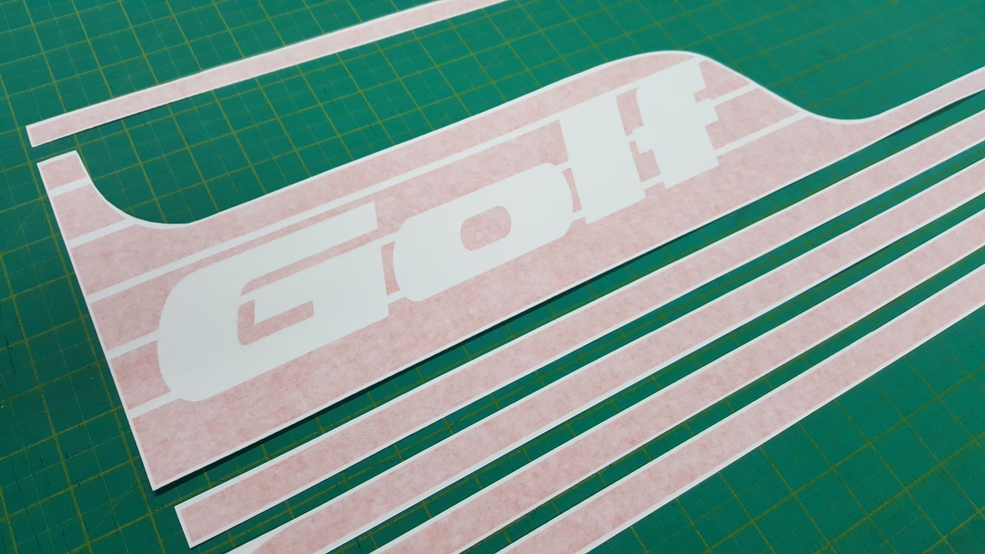 Zen Graphics - VW MK2 Golf side Stripes and rear quarter Stickers / Stripes