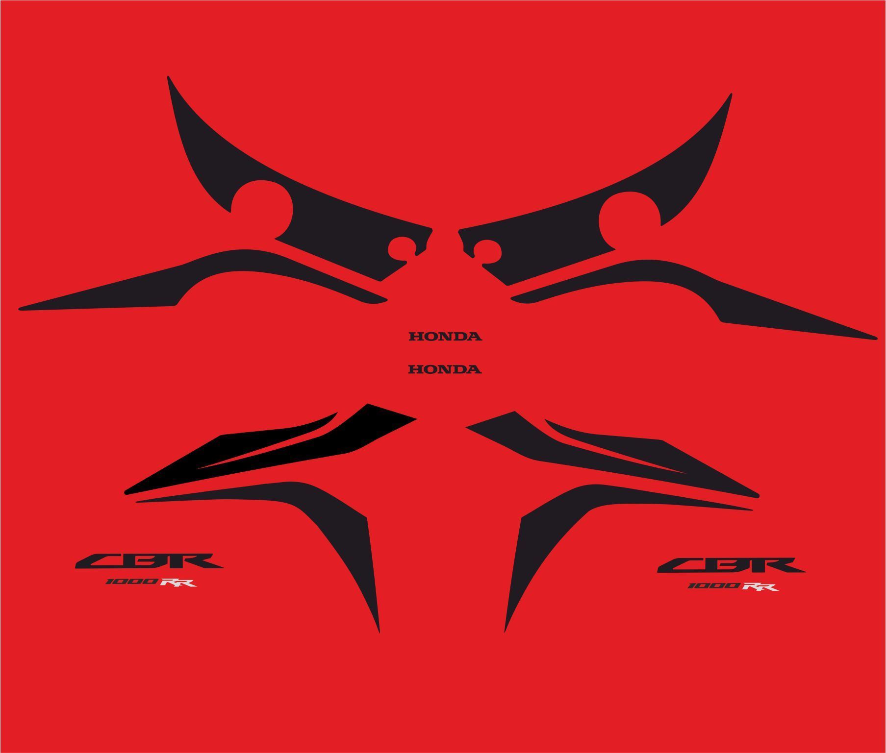 Zen Graphics - Honda CBR 1000RR 2008 - 2009 replacement Decals / Stickers