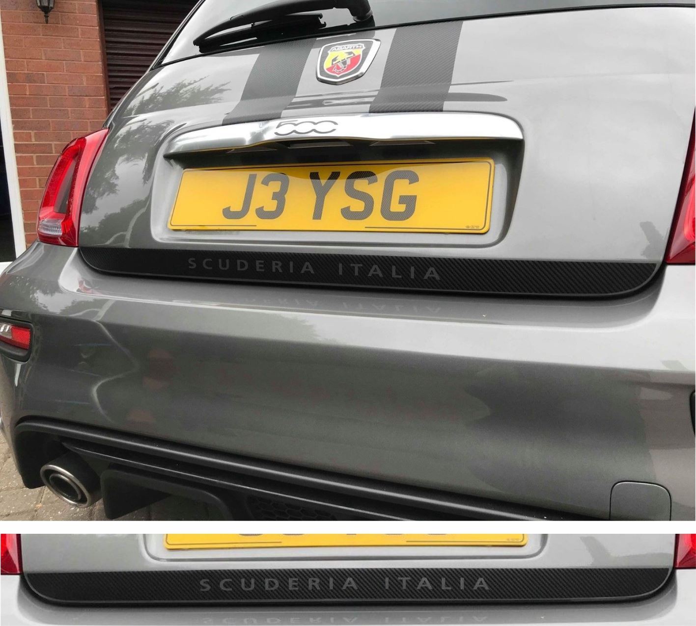 Zen Graphics - Fiat 595 / 500 Abarth Carbon fibre Scuderia Italia Hatch ...