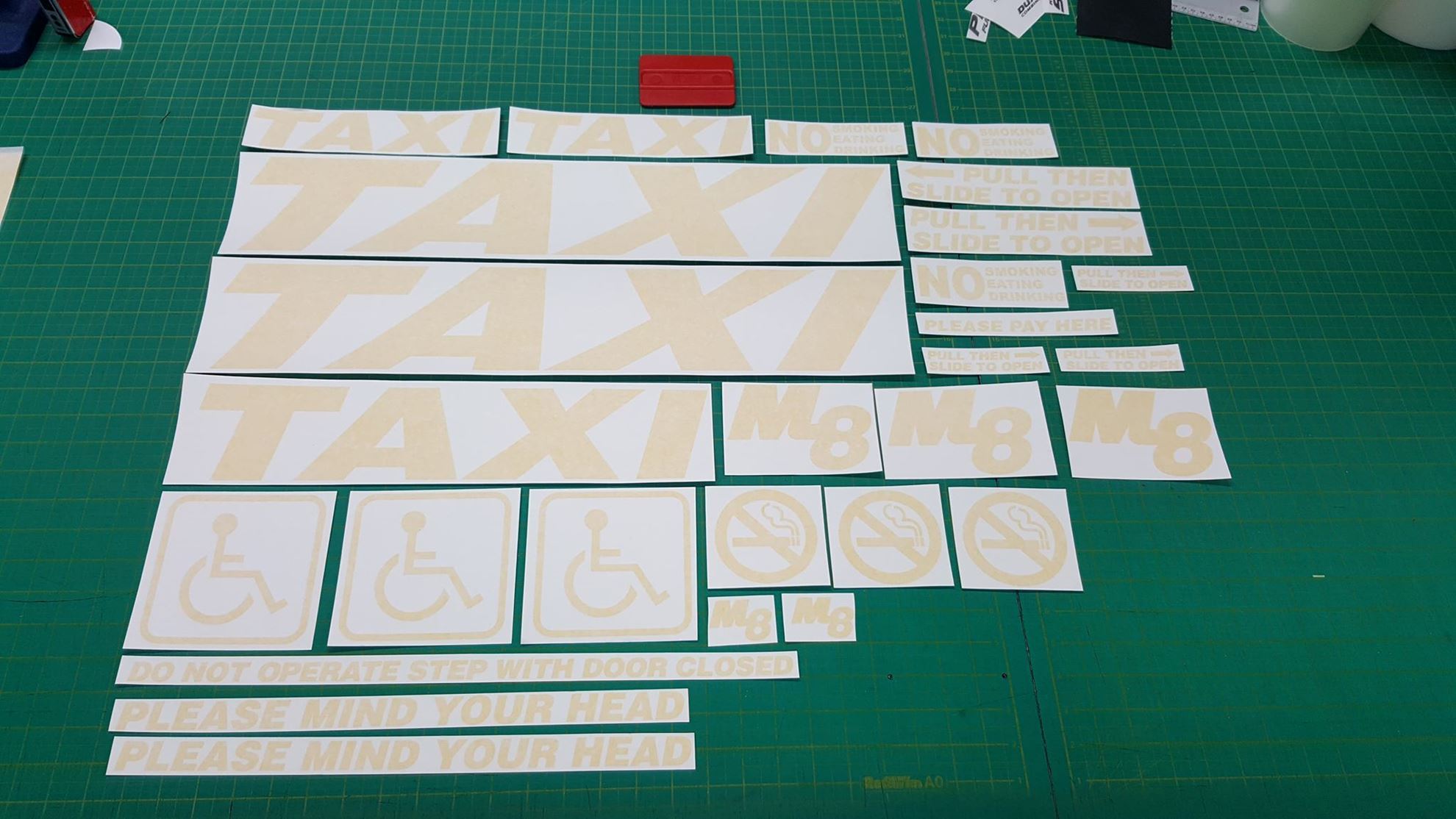 Zen Graphics - Mercedes Vito M8 Taxi Minicab Graphics / Stickers / Decals