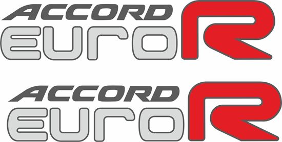 Zen Graphics - Euro R side Decals / Stickers for Accord Light Paint