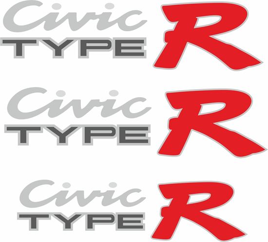 Zen Graphics - Honda Civic EG Type R side and rear Decals / Stickers